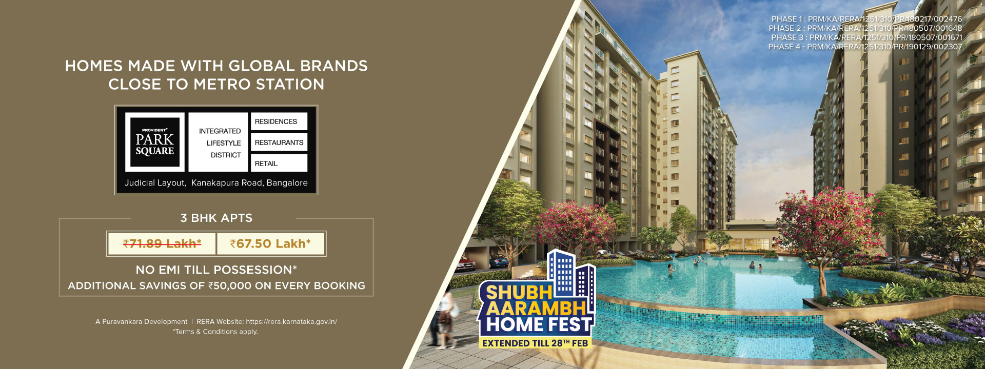Provident Park Square | Luxury Apartments in Kanakapura Road | 1,2 & 3 BHK Apartments in ...