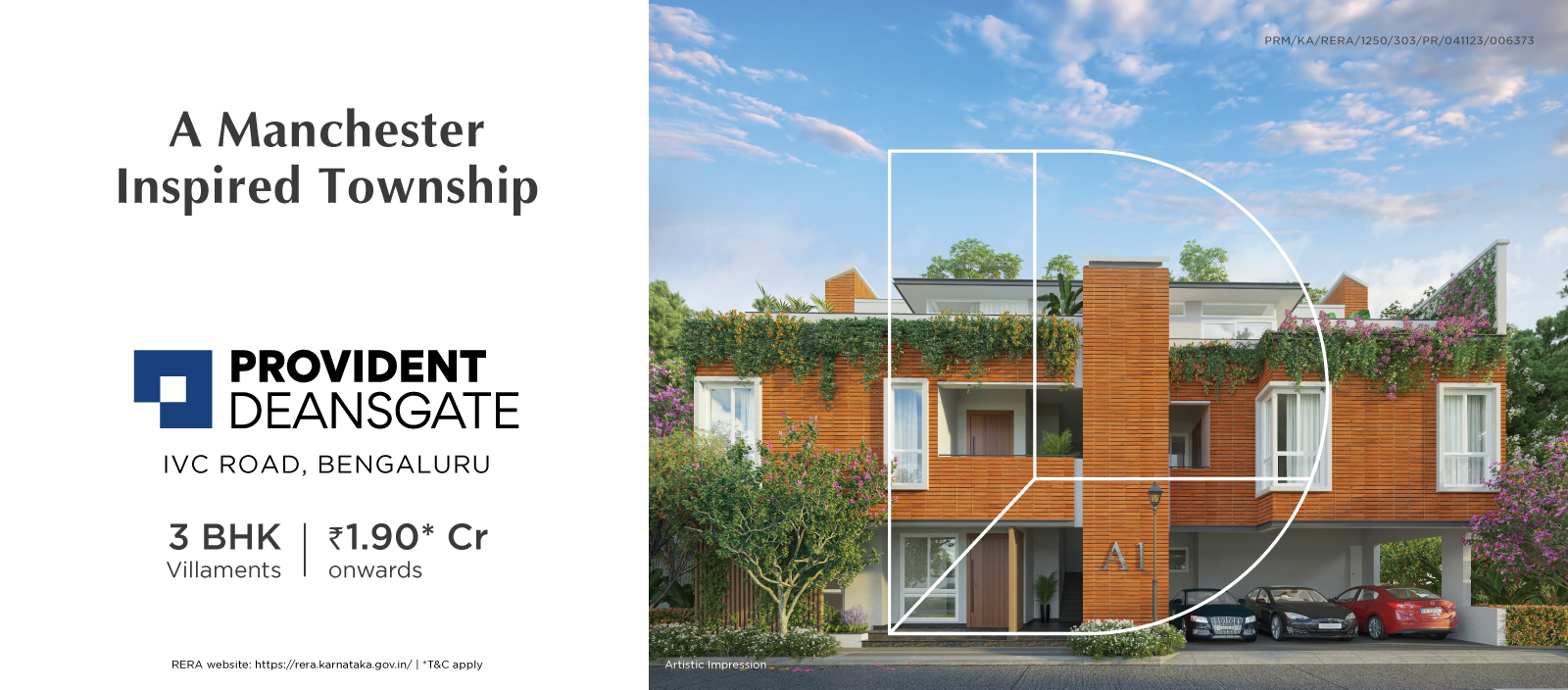 Provident Deansgate | Buy 3 BHK Luxury Townhouses in Bengaluru